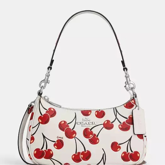 Coach | Bags | Coach Teri Shoulder Bag With Cherry Print | Poshmark